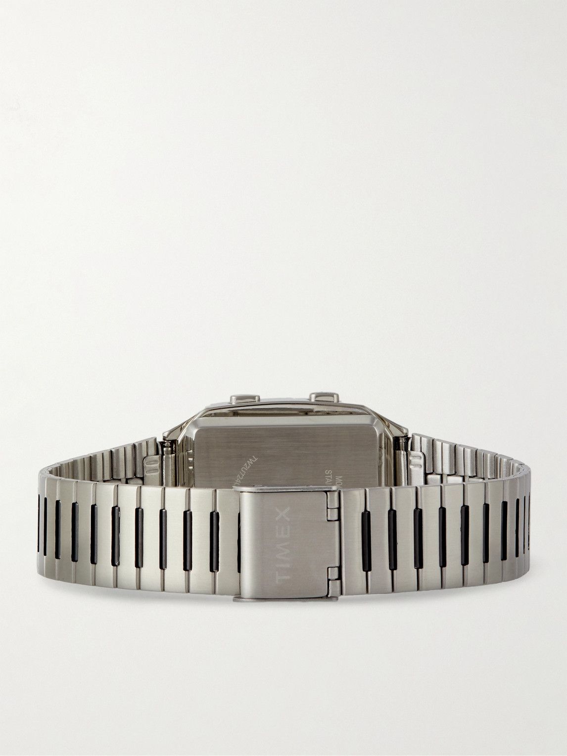 Timex - Q Timex Reissue LCA 32.5mm Stainless Steel Digital Watch Timex