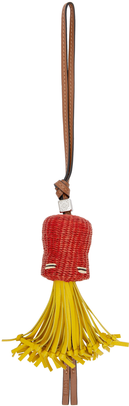 Loewe Pink Anagram Charm Keychain Loewe