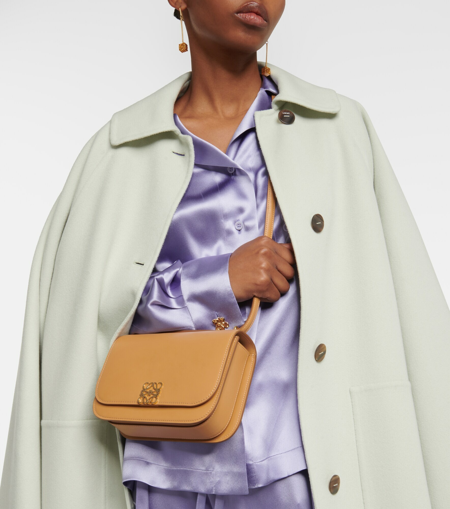 Loewe - Goya Small leather shoulder bag Loewe