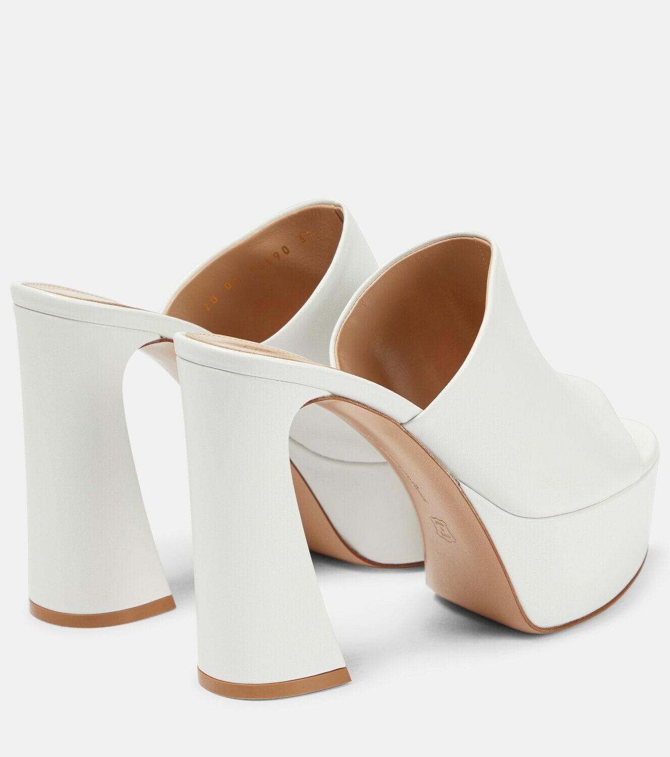 Gianvito Rossi - Holly leather platform mules Gianvito Rossi