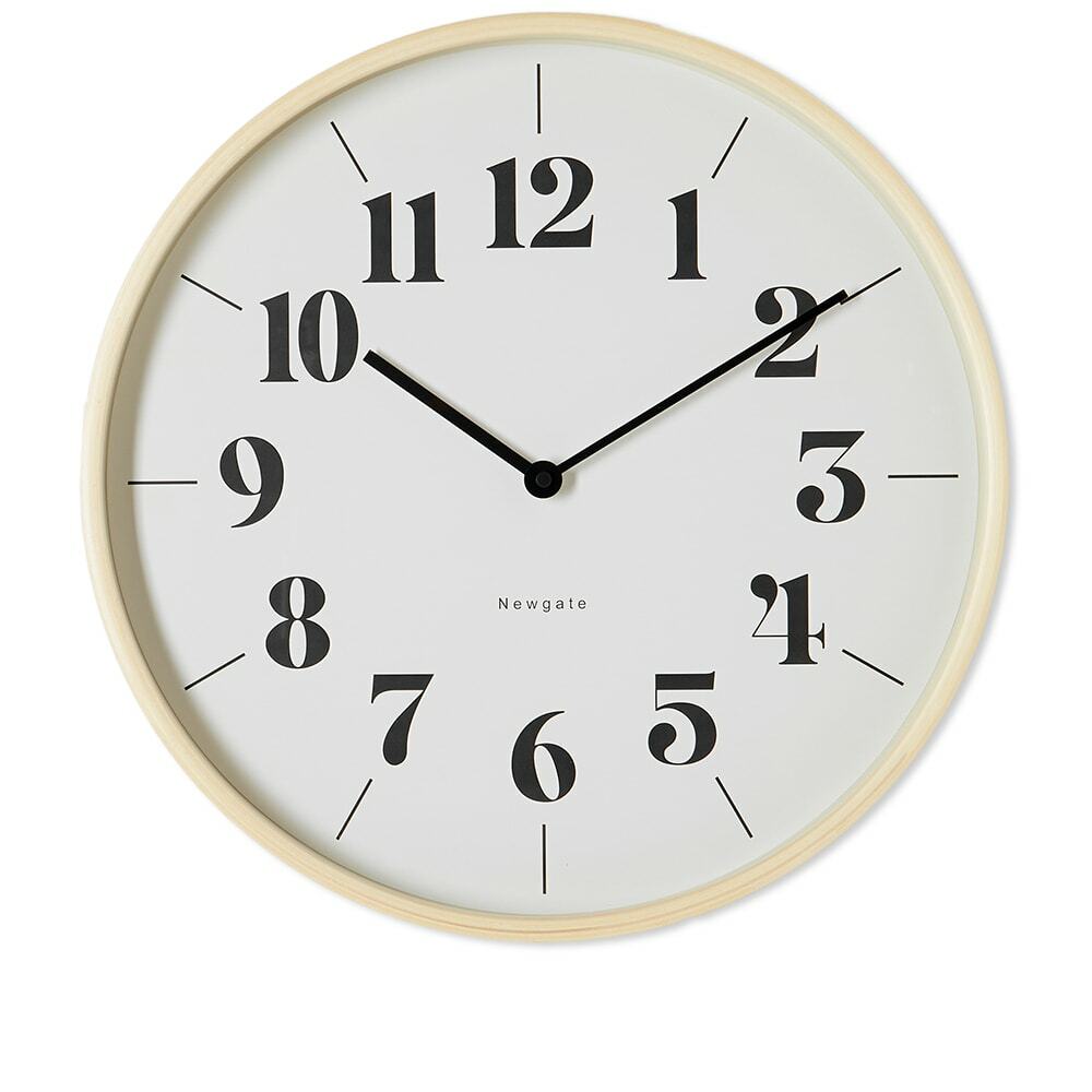 Newgate Clocks Hopscotch Wall Clock in Pale Plywood Newgate Clocks