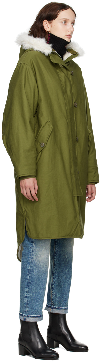 rag & bone Green Rae Puffer Coat Rag and Bone