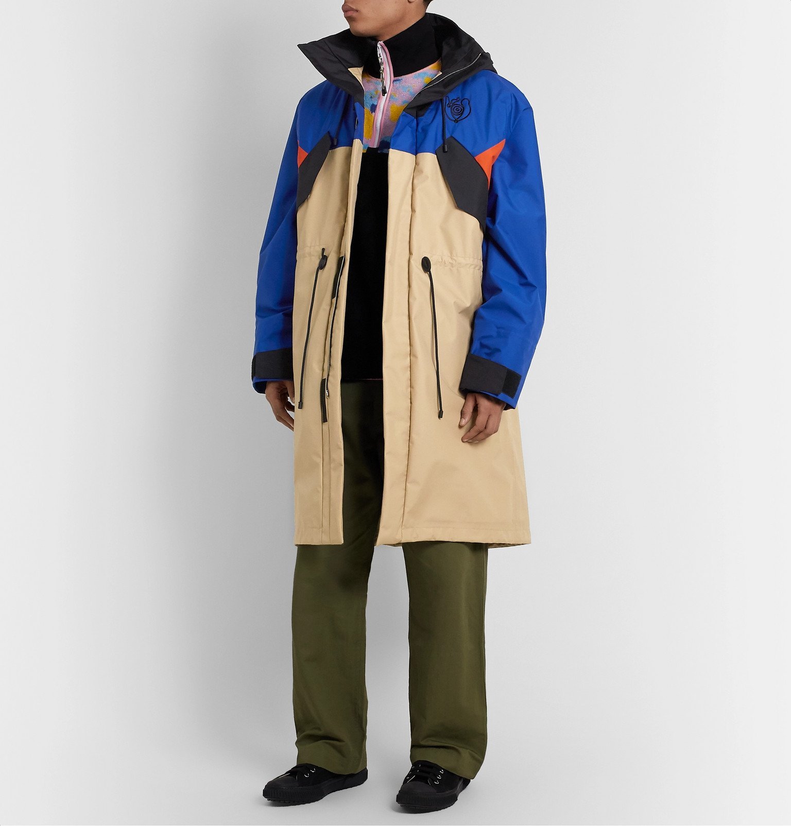 Loewe - Eye/LOEWE/Nature Fleece-Lined Colour-Block Nylon Parka - Blue Loewe
