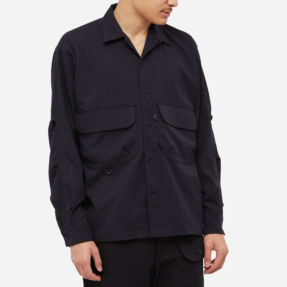 DAIWA Men's Anglers Open Flannel Shirt in Dark Navy DAIWA