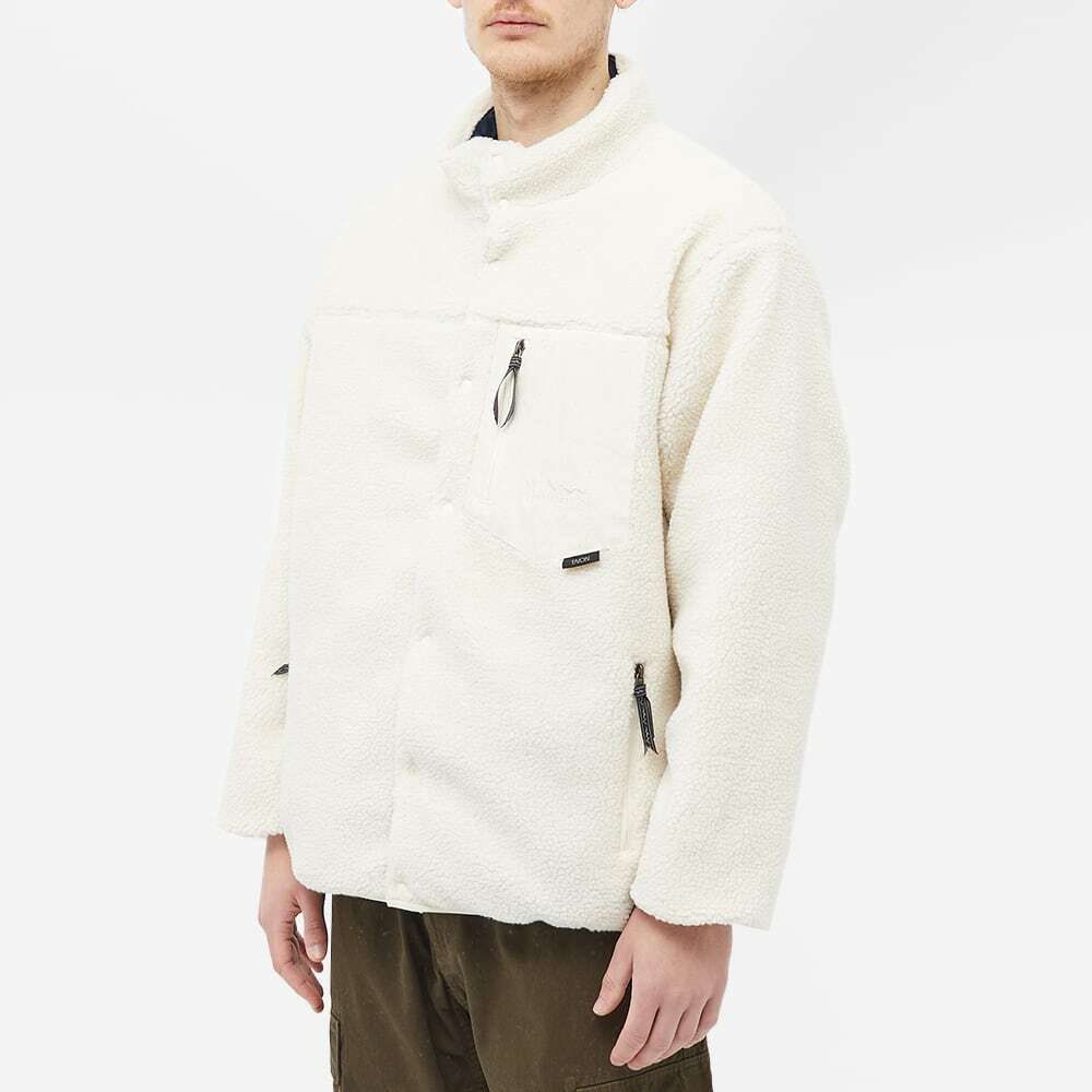 Manastash x Taion Reversible Fleece Down Jacket in Natural Manastash