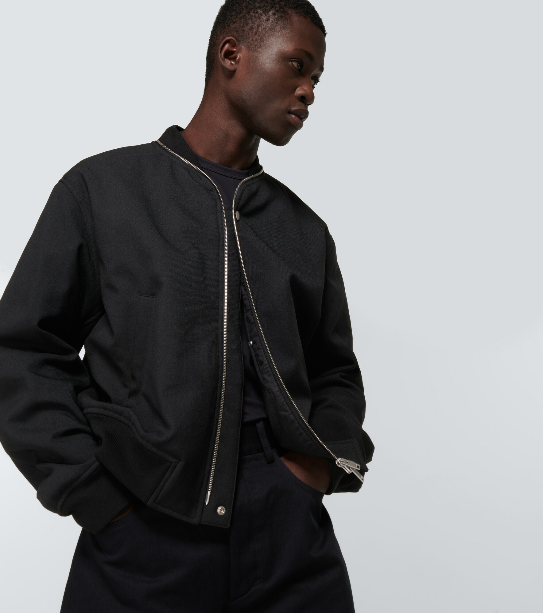Jil Sander - Twill bomber jacket Jil Sander
