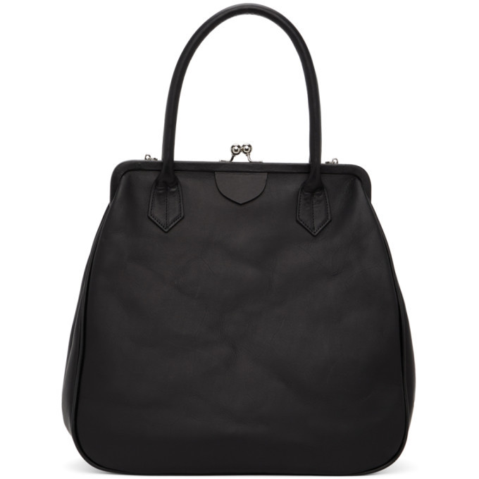 Ys Black Clasp Top Handle Bag Ys