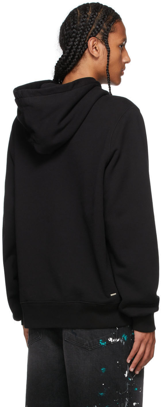 AMIRI Black Paisley Core Logo Hoodie Amiri