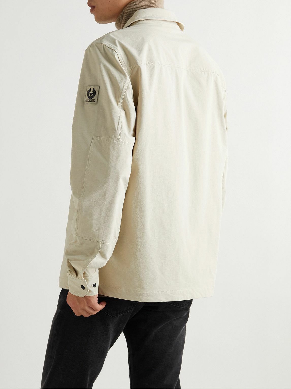 Belstaff - Grover Logo-Appliquéd Stretch-Shell Jacket - Neutrals Belstaff