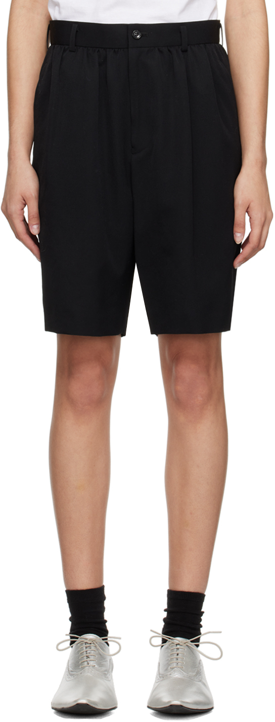 Comme des Garçons Girl Black Pleated Shorts Comme des Garcons Girl