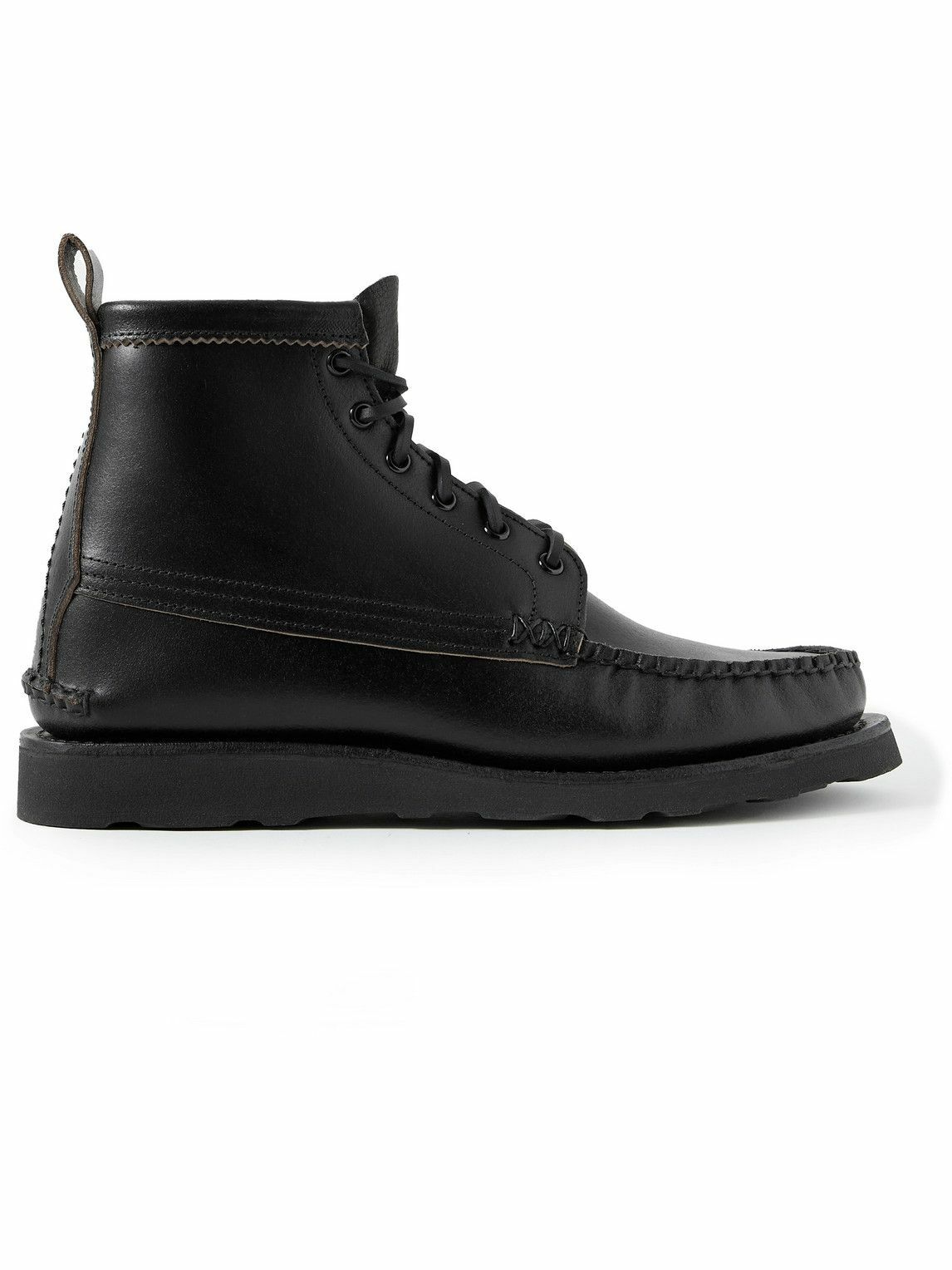 Yuketen - Maine Guide 6 Eye Leather Boots - Black Yuketen
