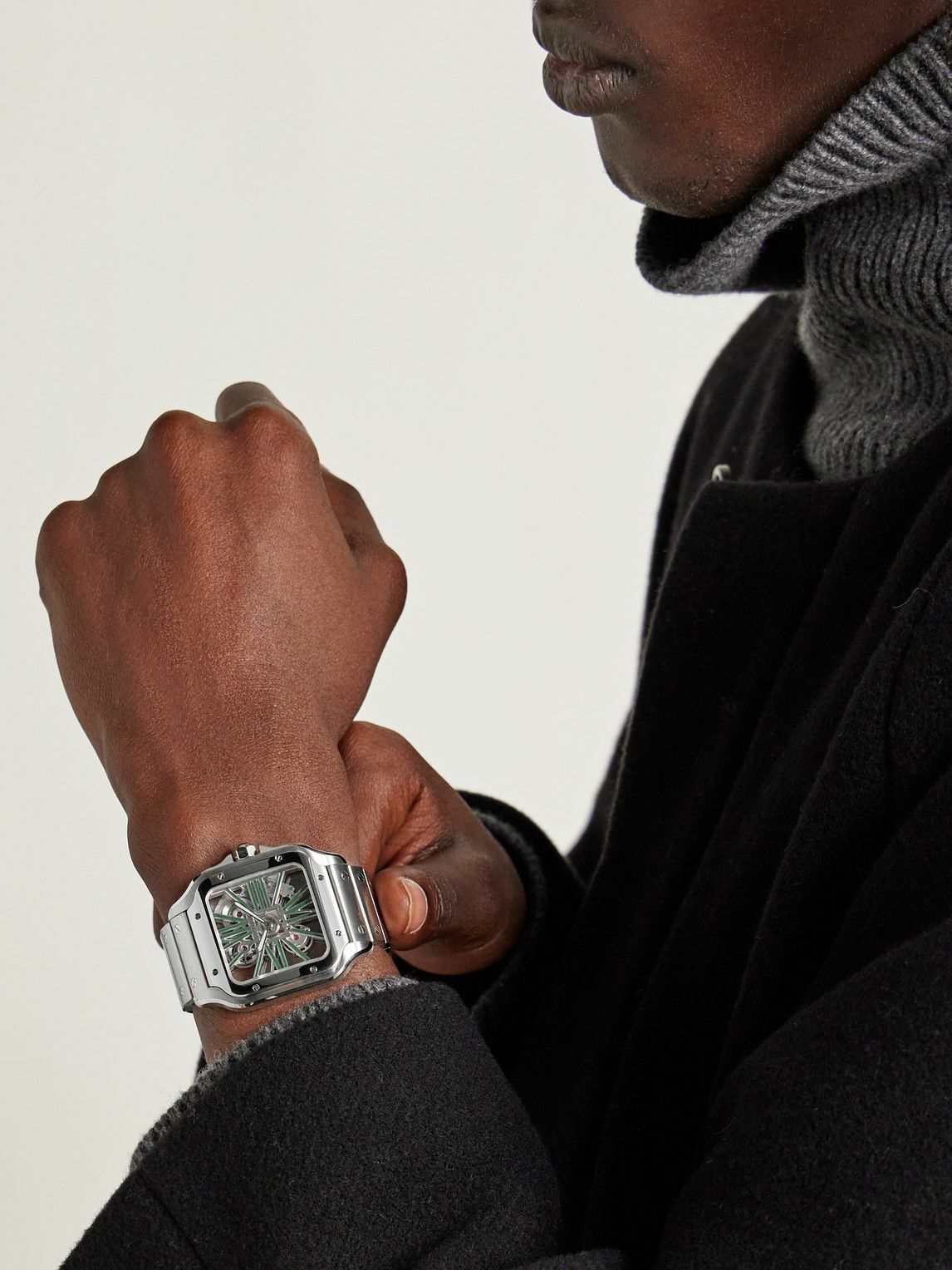 Cartier - Santos de Cartier Hand-Wound Skeleton 39.8mm Interchangeable ...