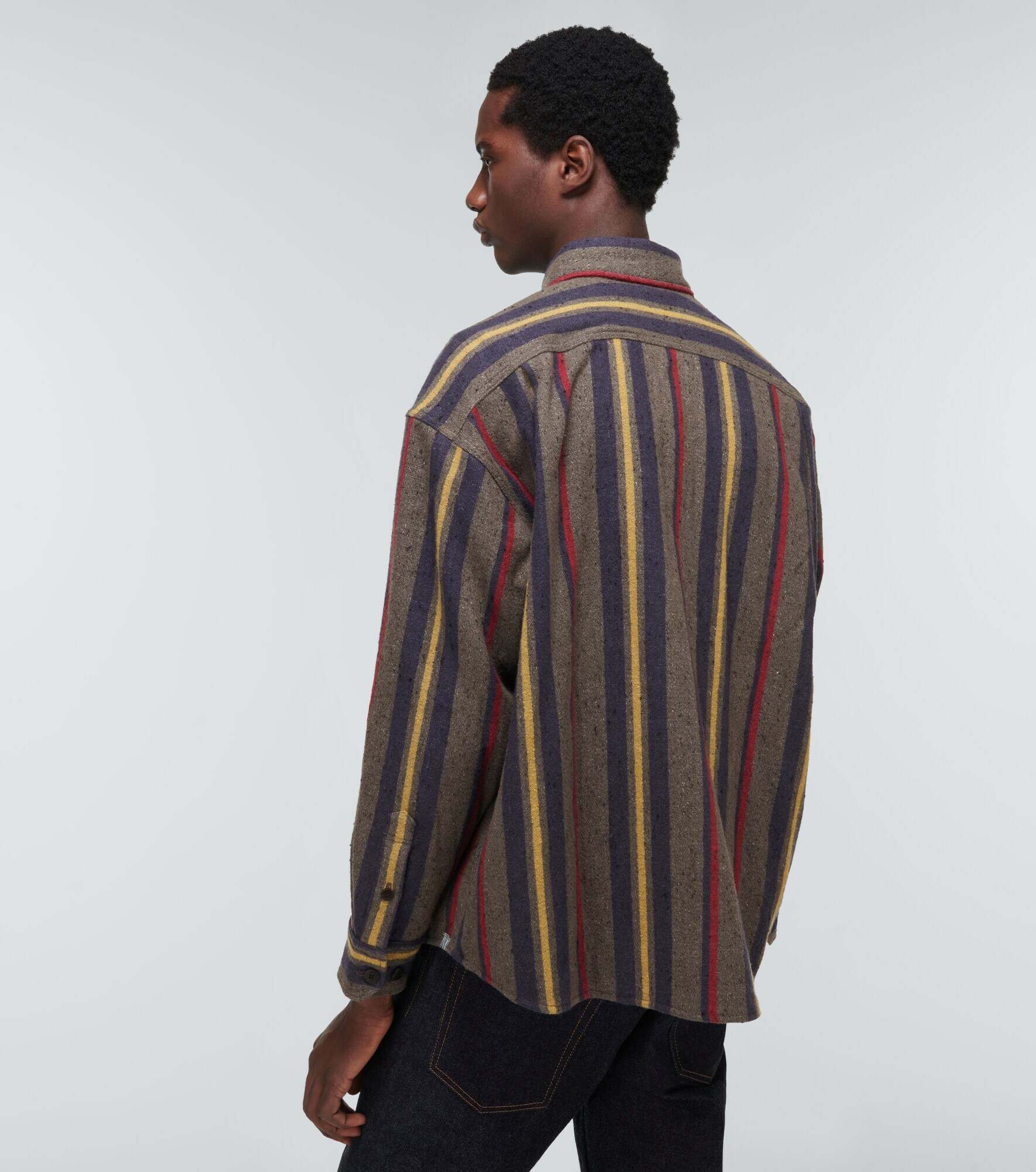 Visvim - Striped wool-blend overshirt Visvim