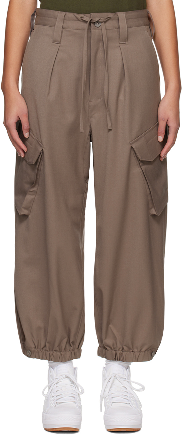 Y-3 Taupe Classic Trousers Y-3