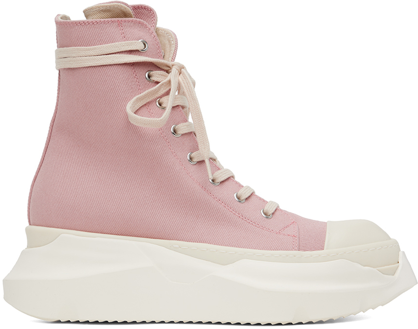 Rick Owens Drkshdw Pink Abstract Sneakers Rick Owens Drkshdw