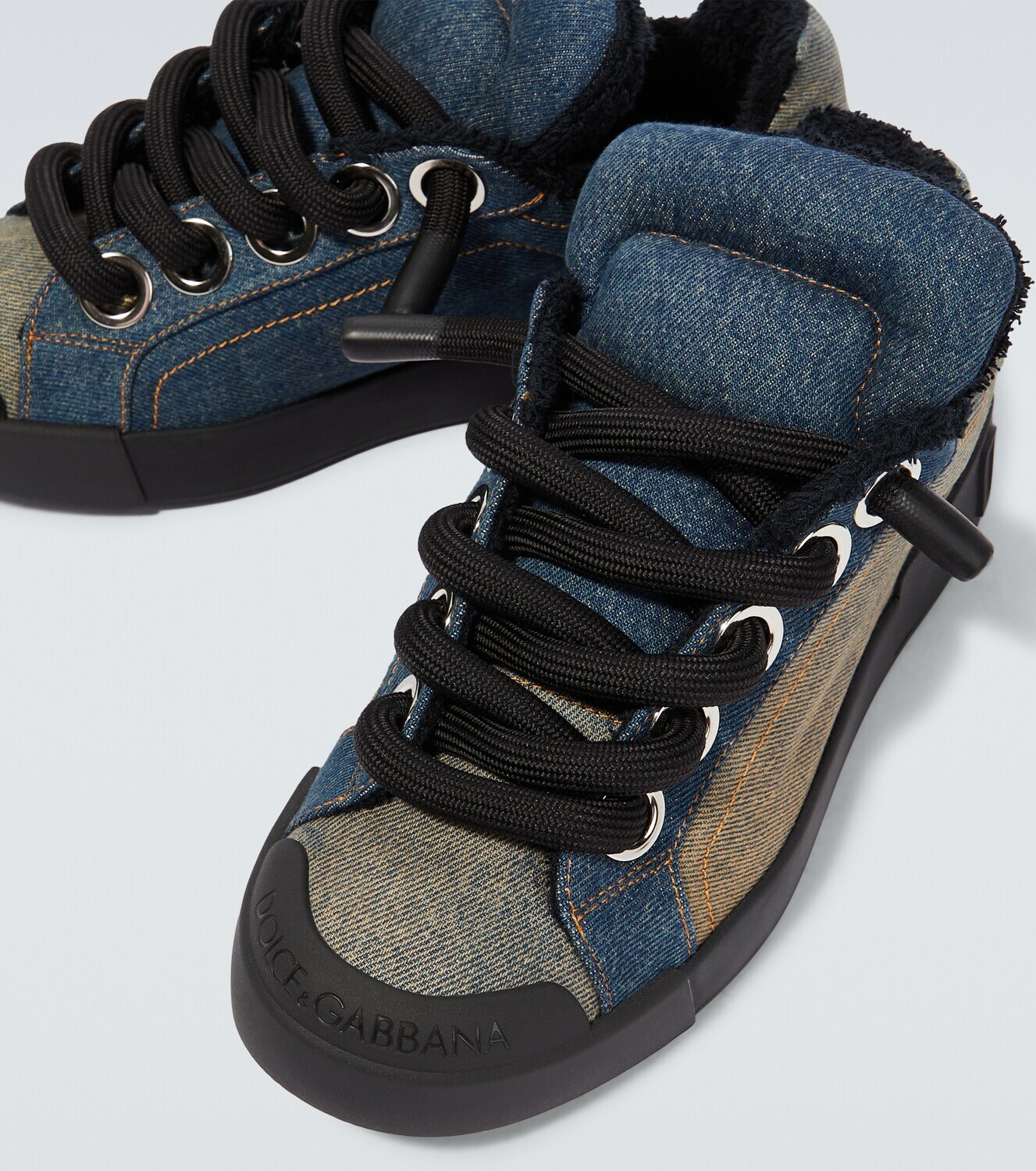 Dolce&Gabbana - Portofino denim sneakers Dolce & Gabbana