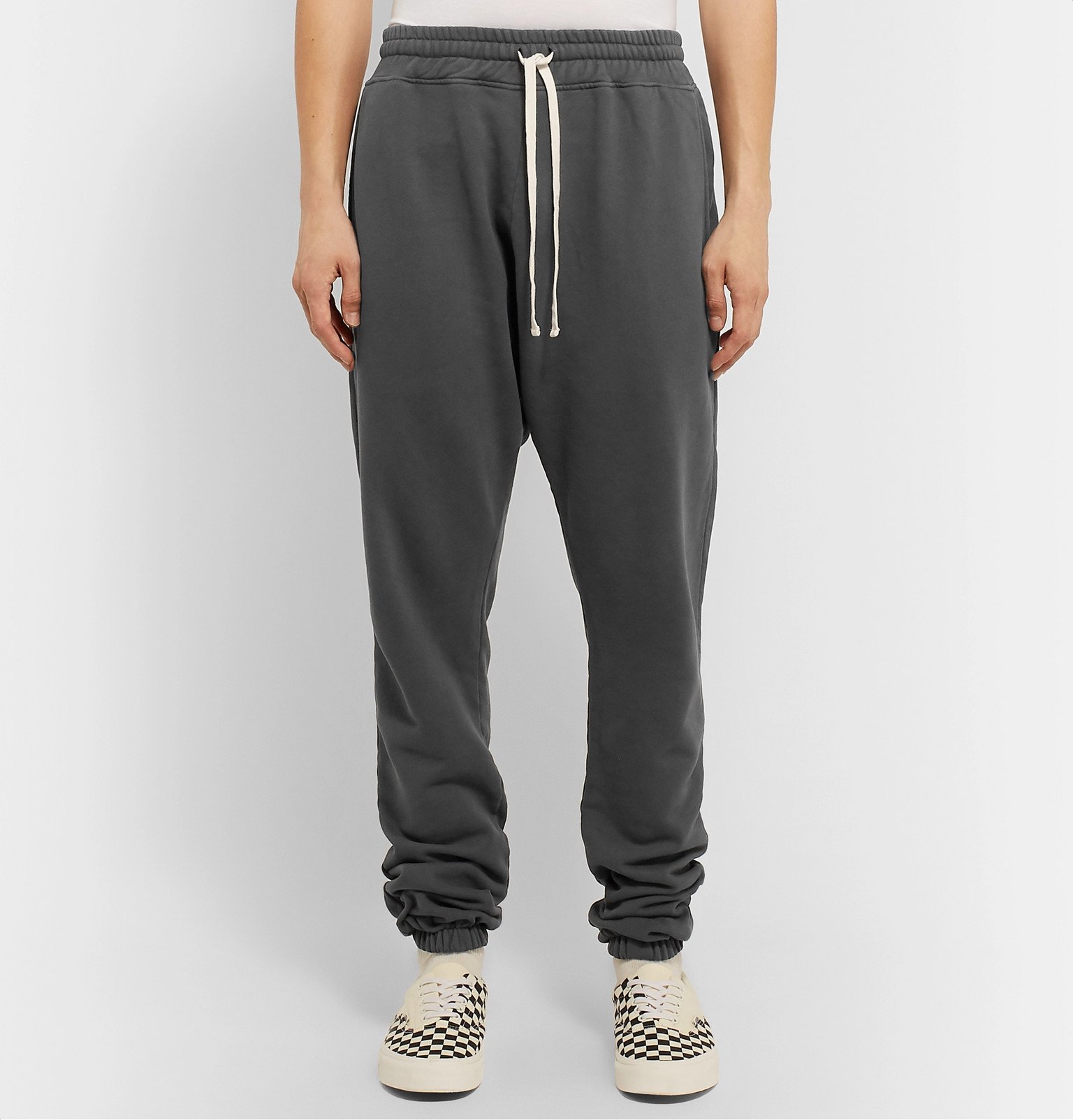 BILLY - Cloud Tapered Loopback Cotton-Jersey Sweatpants - Gray Billy