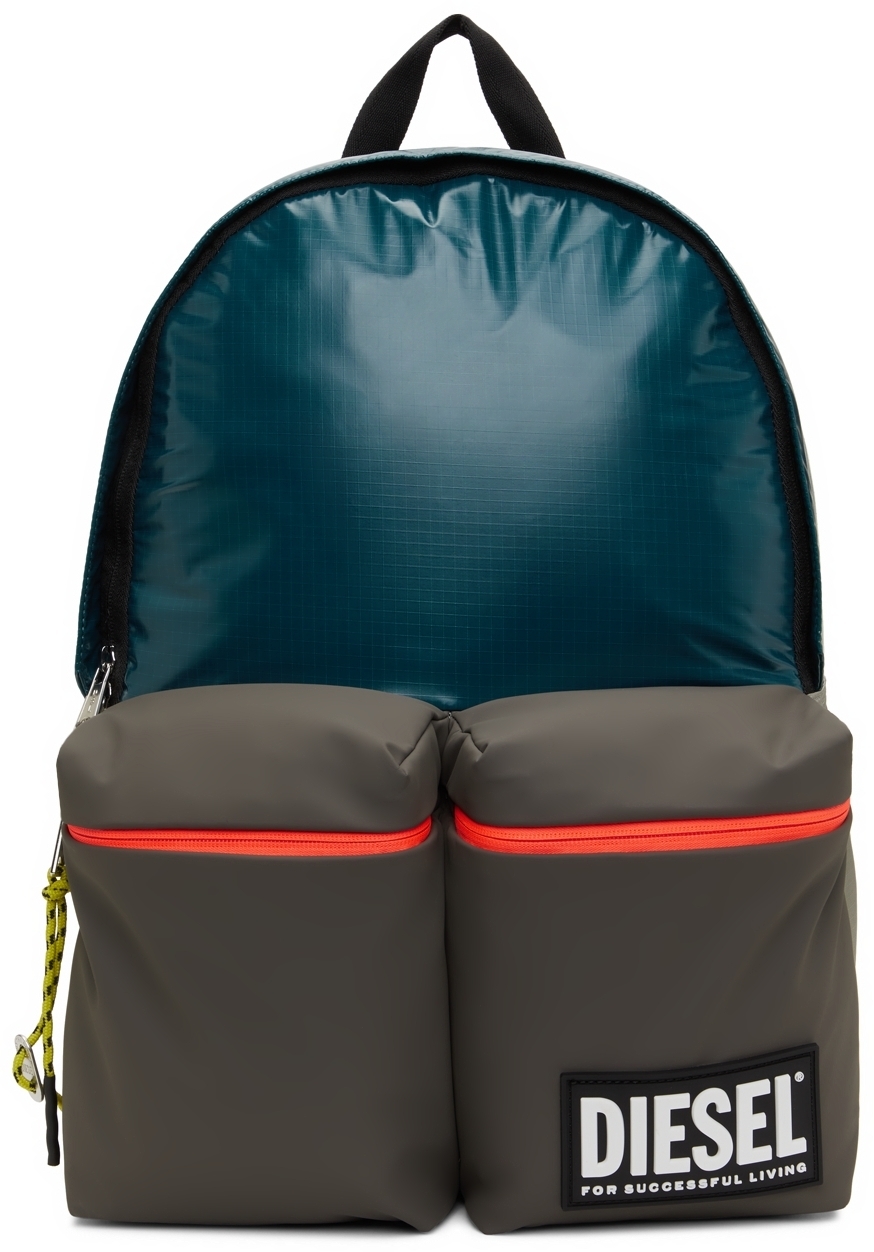 Diesel Blue & Grey Ripstop Backpack Diesel