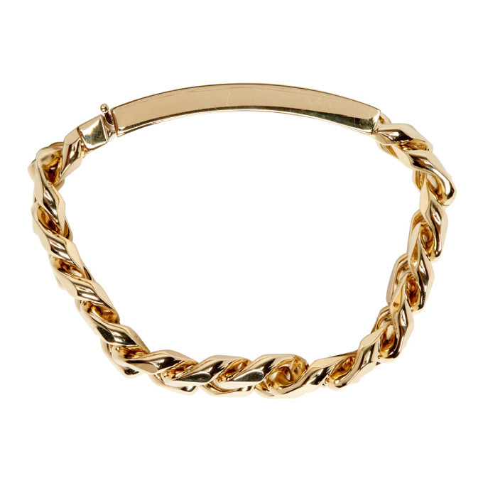 Balmain Gold Logo Chain Bracelet Balmain