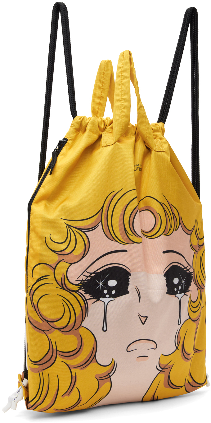 Pushbutton SSENSE Exclusive Yellow Crying Girl Backpack Pushbutton