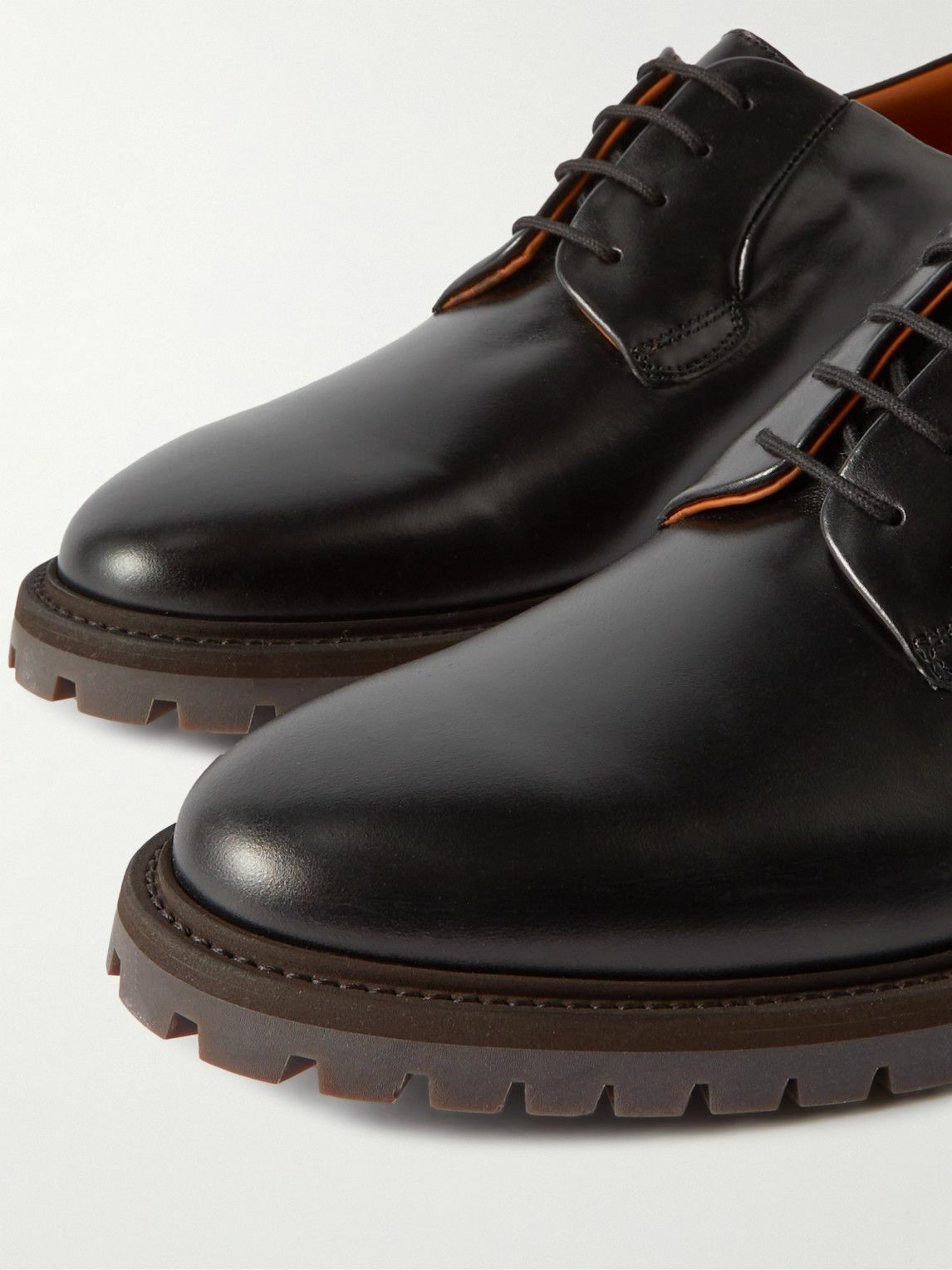 Common Projects - Leather Derby Shoes - Black Common Projects