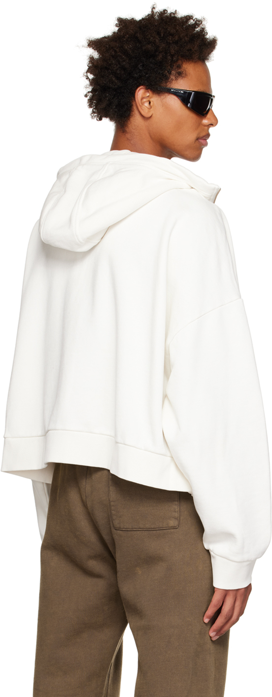 Entire Studios White Full Zip Hoodie Entire Studios