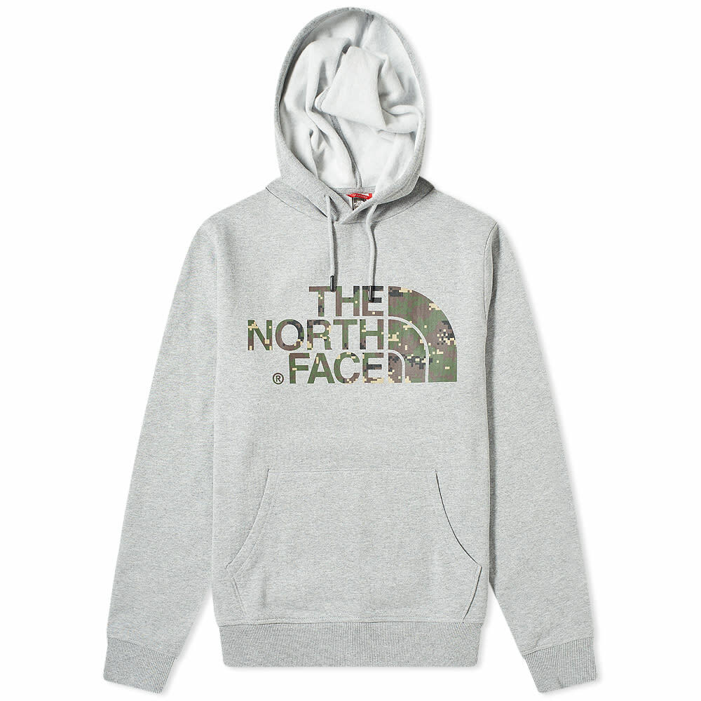 The North Face Men's Standard Popover Hoody in TNF Light Grey Heather ...
