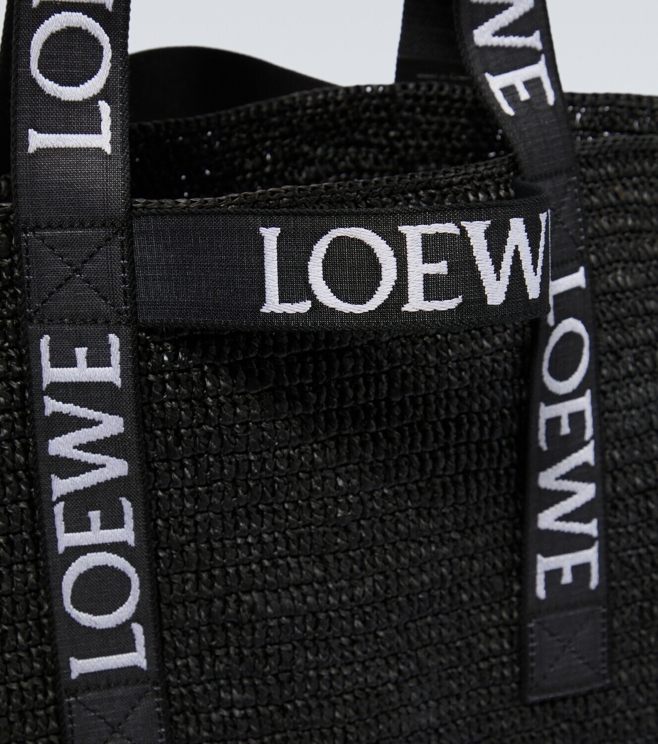 Loewe - Fold Shopper raffia tote bag Loewe