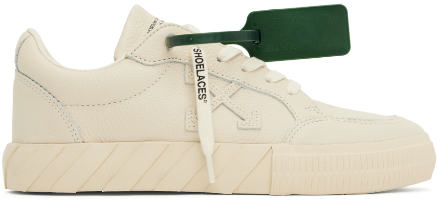 Off-White Beige Vulcanized Sneakers Off-White