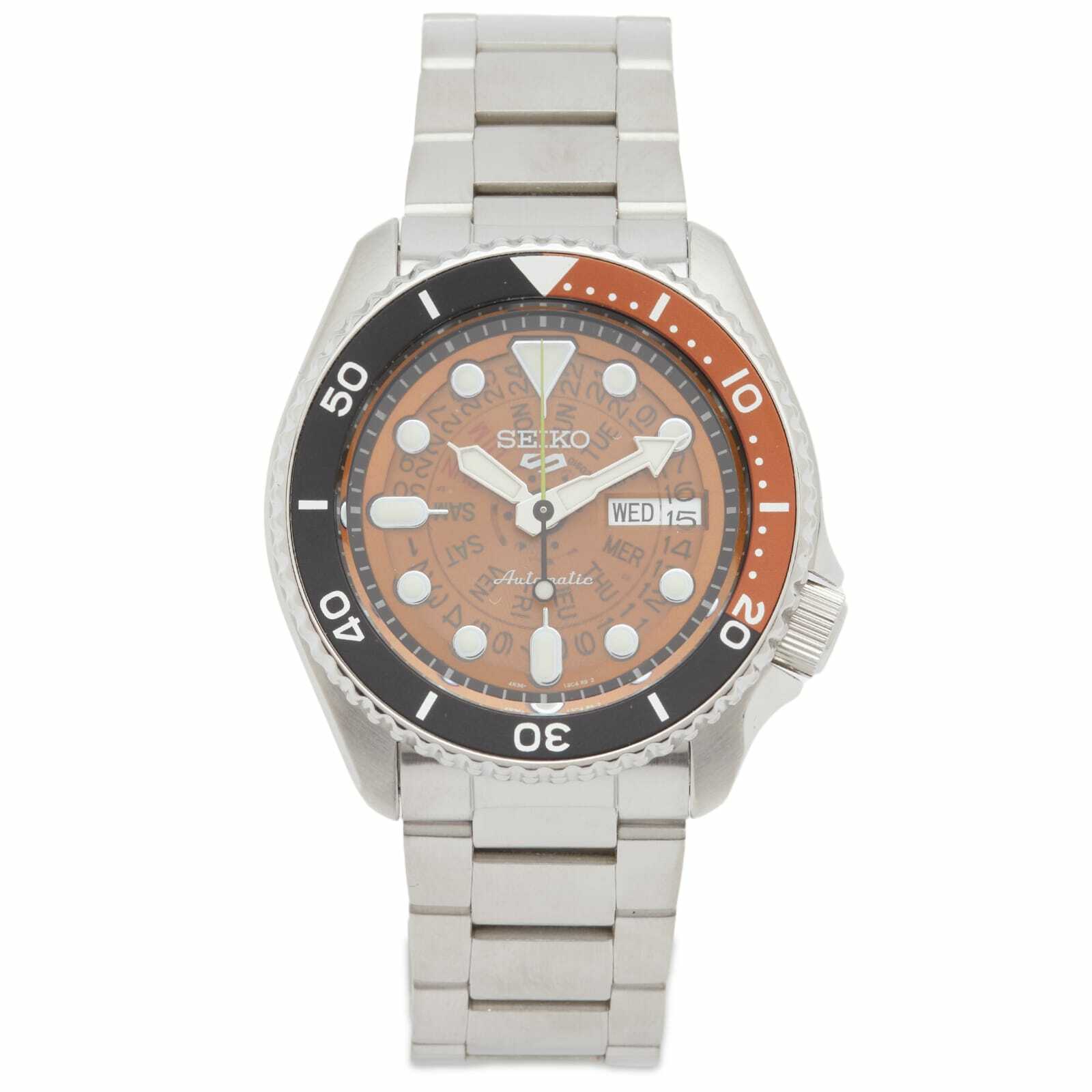 Seiko 5 Sports SKX ‘Skeleton Style’ Watch in Orange Seiko