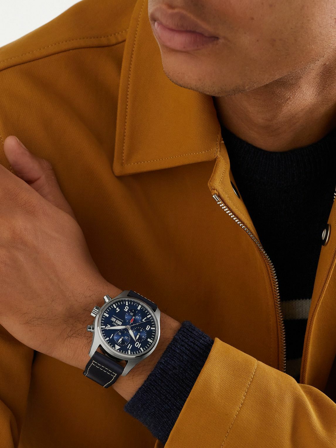 IWC Schaffhausen - Pilot's Automatic Chronograph 43mm Stainless Steel ...