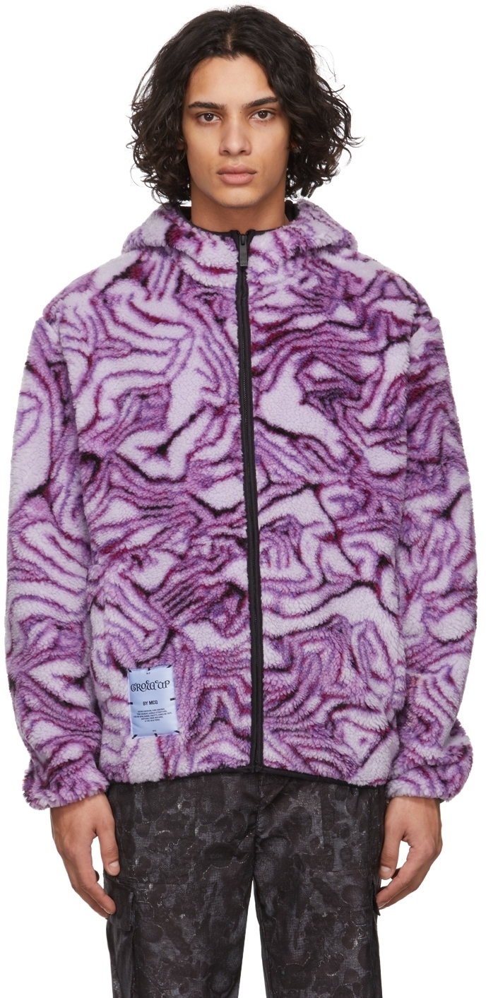 MCQ Purple Fleece Jacket McQ Alexander McQueen