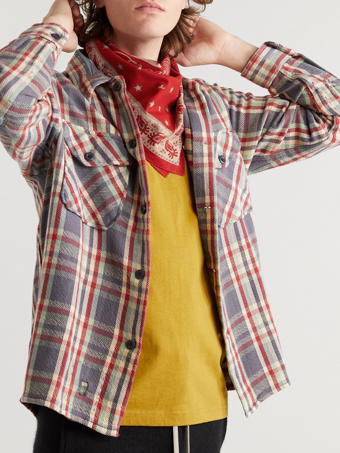 RRL - Robbin Printed Cotton-Voile Bandana RRL