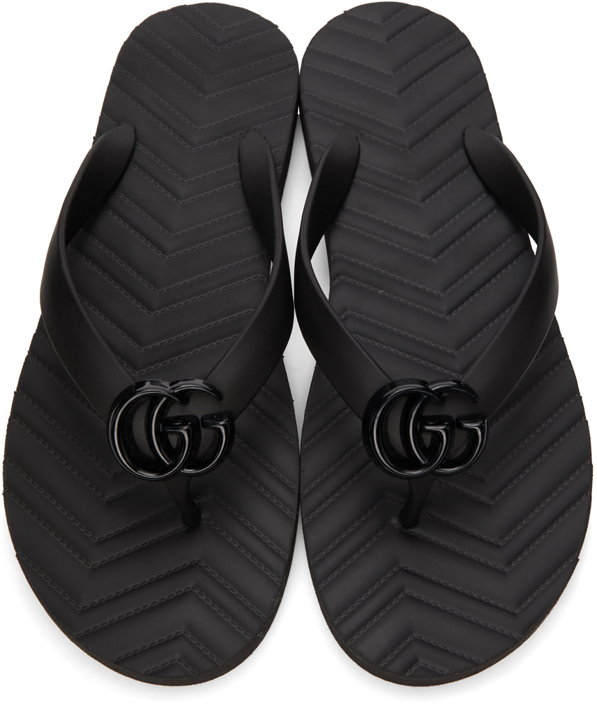 Gucci Chevron Thong Sandals