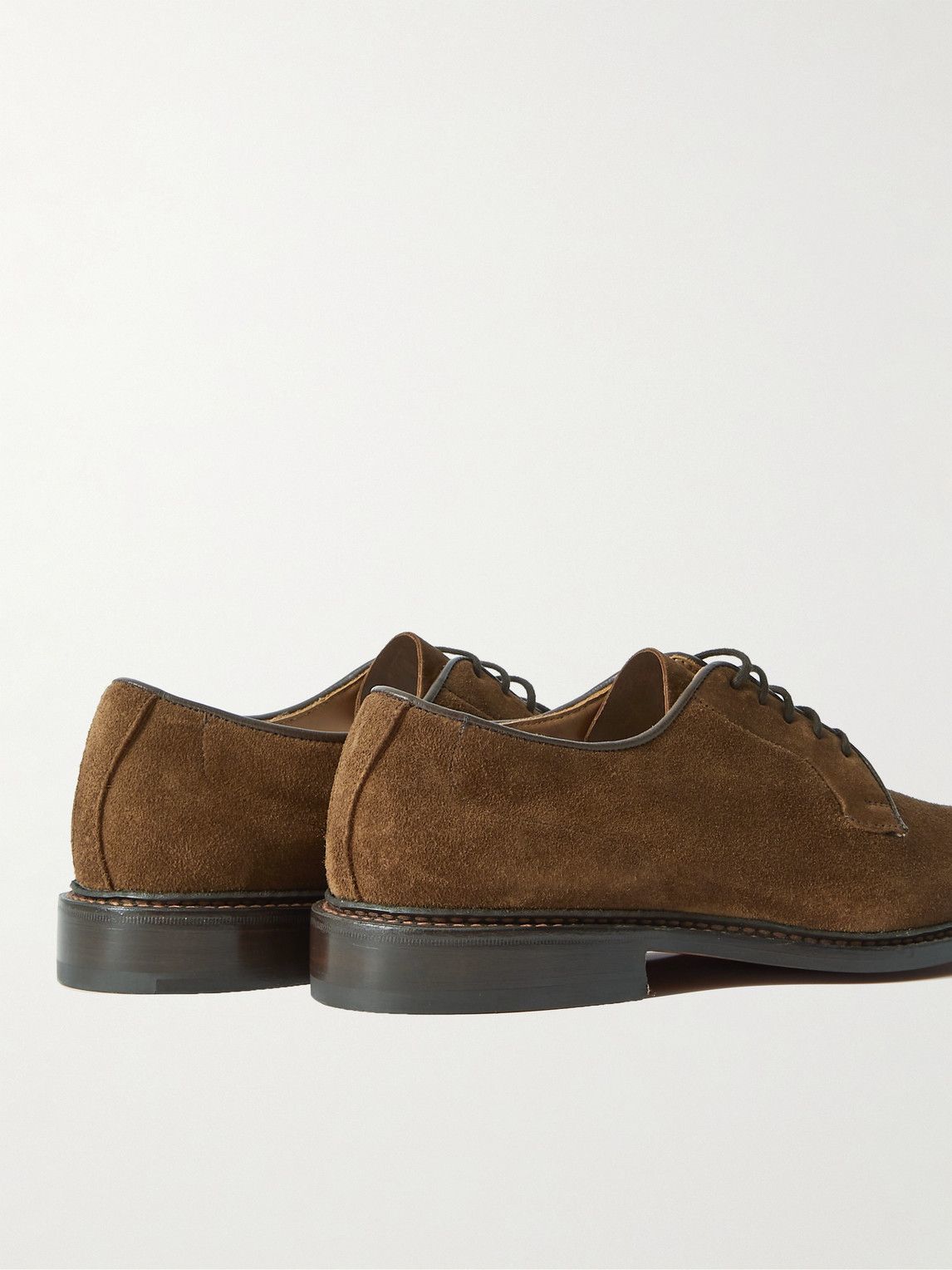 Tricker's - Robert Suede Derby Shoes - Brown Tricker's