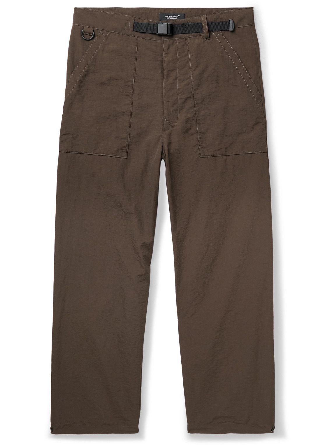 UNDERCOVER - Straight-Leg Belted Nylon Trousers - Brown Undercover