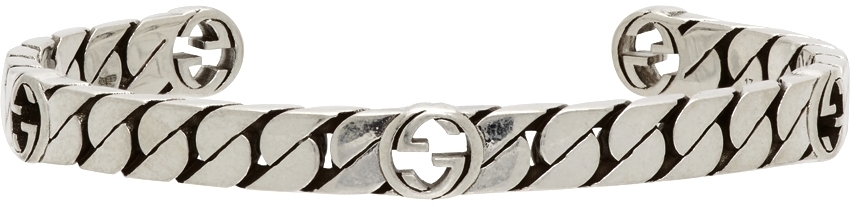 Gucci Silver Interlocking G Bracelet Gucci