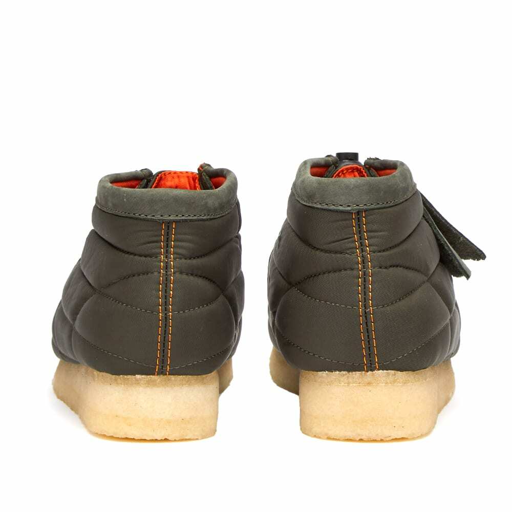 Clarks Originals Women's Wallabee Quilted Boot in Khaki Quilted Clarks ...