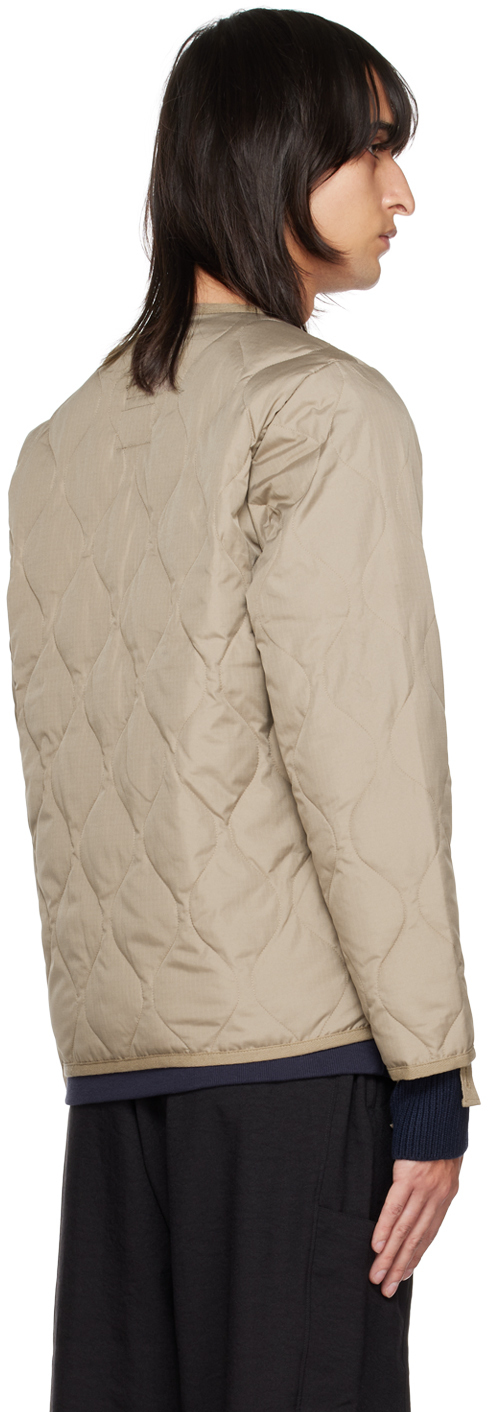 TAION Tan Military Down Jacket Taion Extra