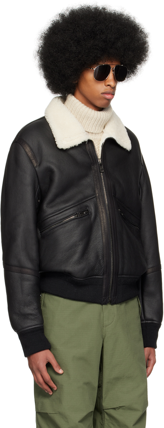Belstaff Black Tracer Shearling Jacket Belstaff
