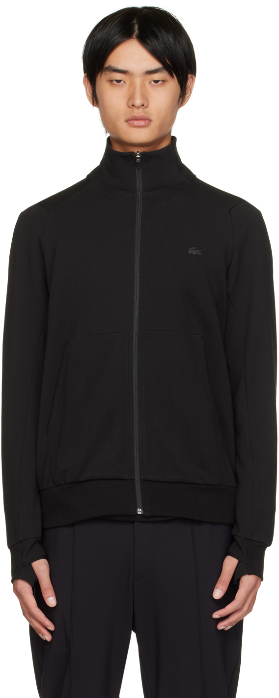 Lacoste Black Zip-Up Jacket Lacoste