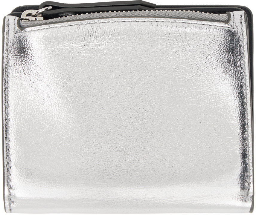 Maison Margiela Silver Leather Bifold Wallet Maison Margiela