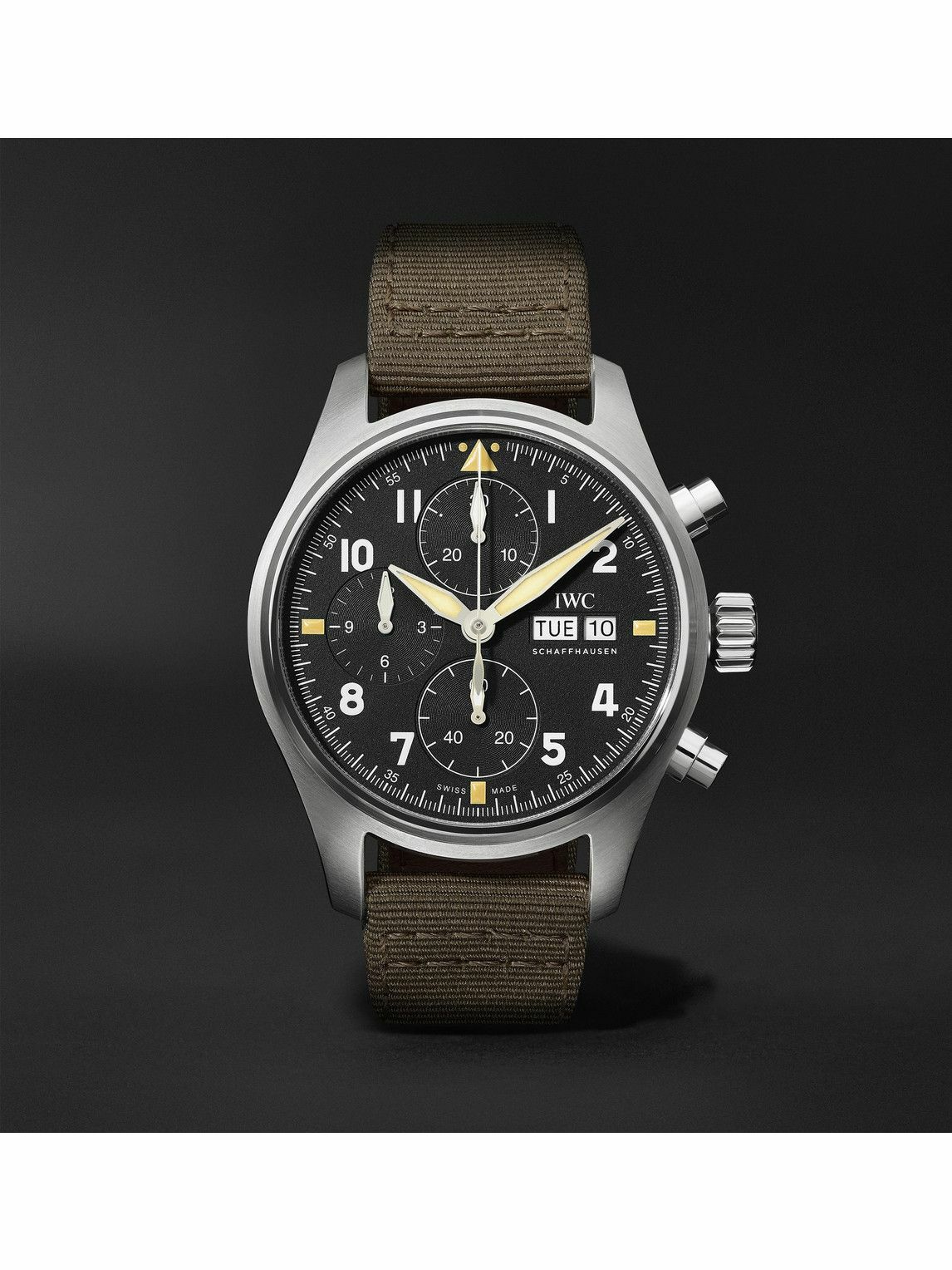 IWC Schaffhausen - Pilot's Spitfire Automatic Chronograph 41mm ...