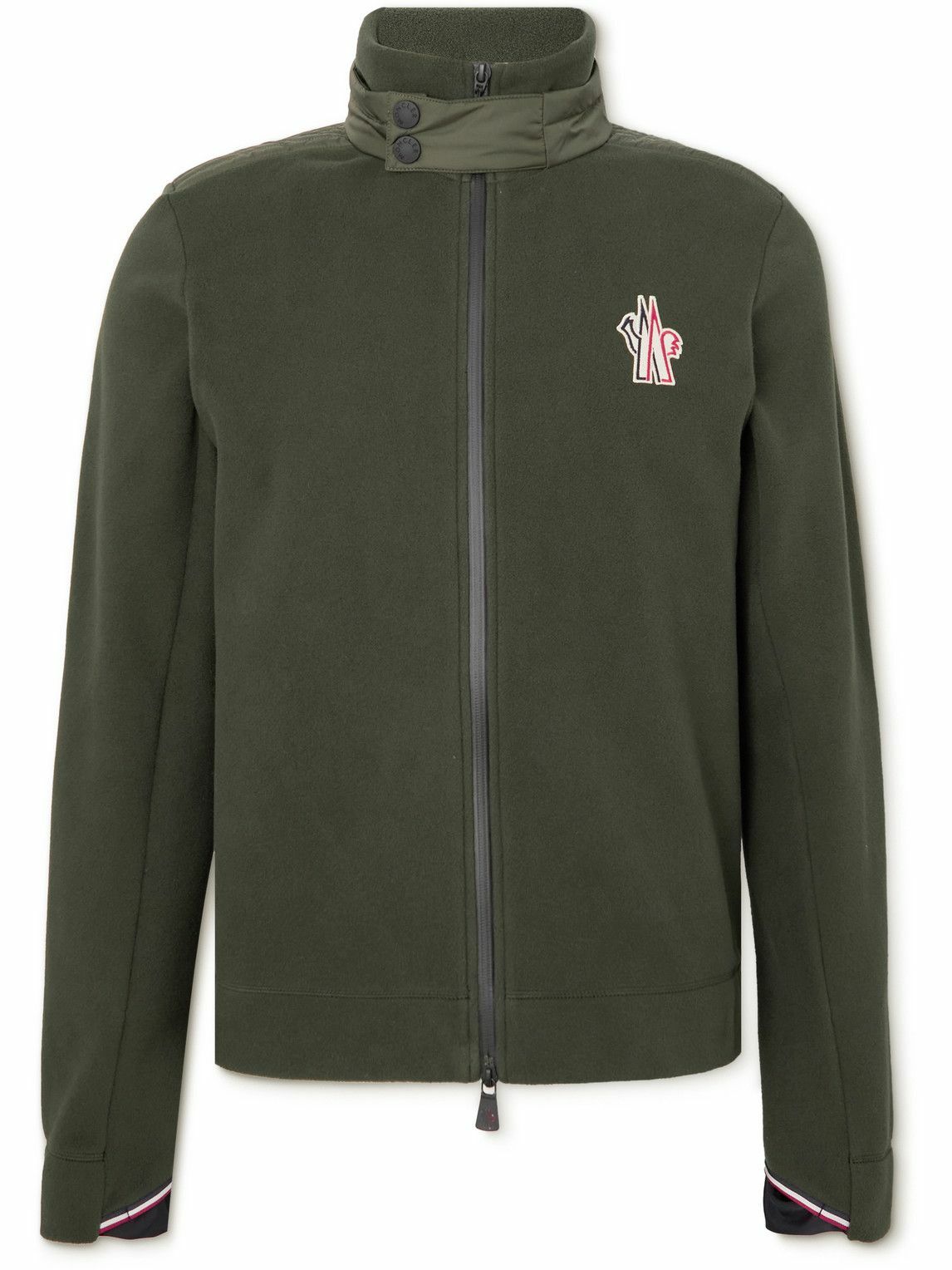 Moncler Grenoble - Shell-Trimmed Fleece Down Ski Jacket - Green Moncler ...