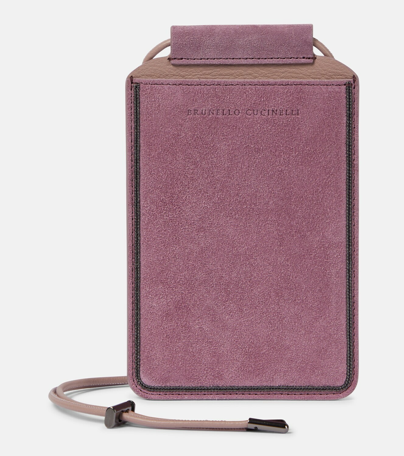 Brunello Cucinelli - Suede phone case Brunello Cucinelli