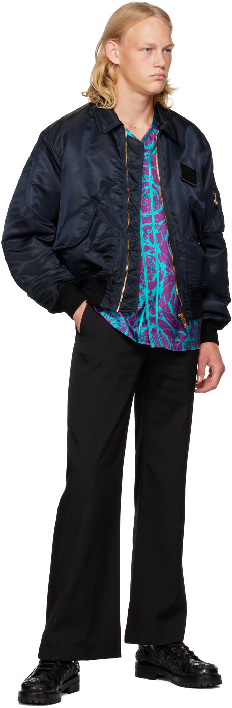 Versace Black Medusa Bomber Jacket Versace