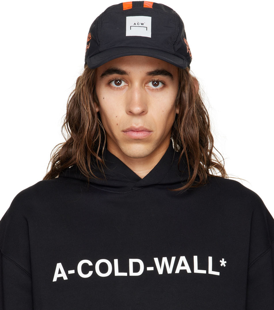 A-COLD-WALL* Black Stria Tech Cap A-Cold-Wall*