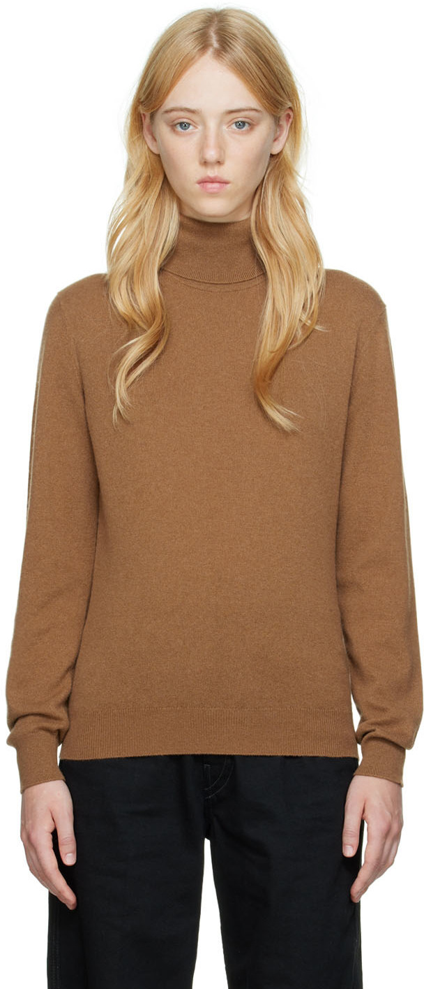 ZEGNA Brown Cashmere Turtleneck Zegna