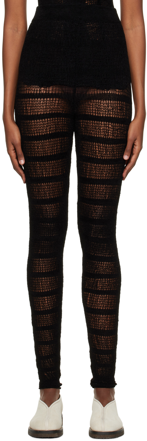 VITELLI Black Semi Sheer Leggings Vitelli