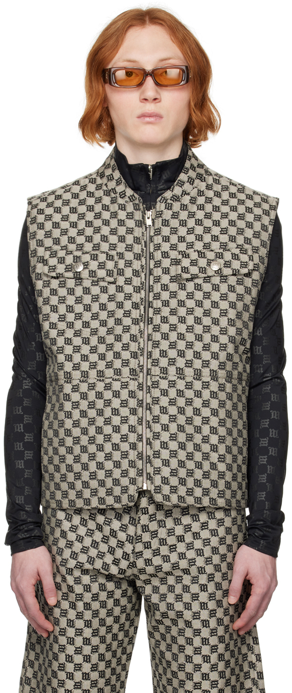MISBHV Taupe Monogram Vest MISBHV